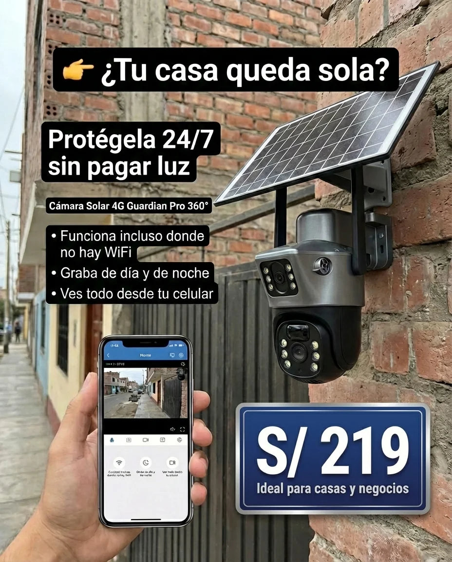 Cámara Solar 4G Guardian Pro – Diprane Perú