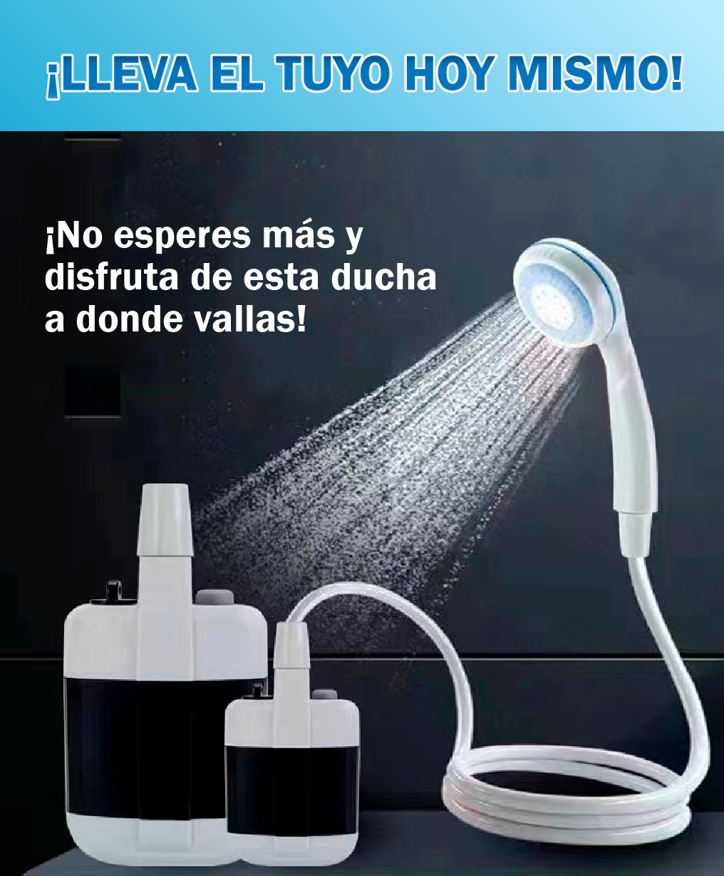 DUCHA PORTÁTIL RECARGABLE – Diprane Perú